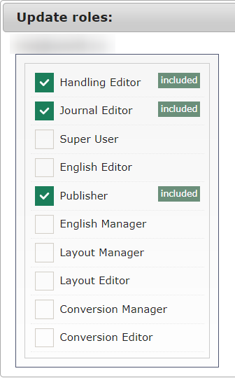 Editor Role Management